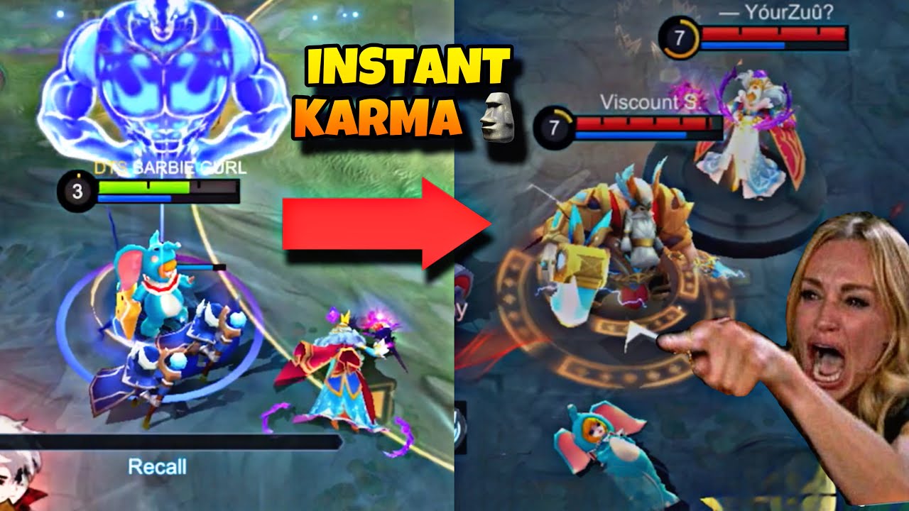 INSTANT KARMA RECALL" EMOT KE MUSUH, DAPET BATUNYA SAMPE MEJERIDH 😊🥰 ...