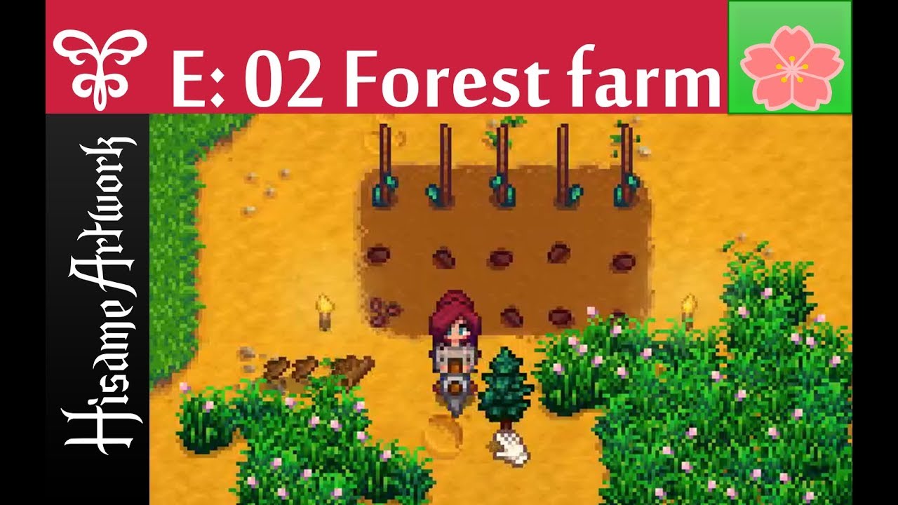 Forest farm E02: setting up the crops - YouTube