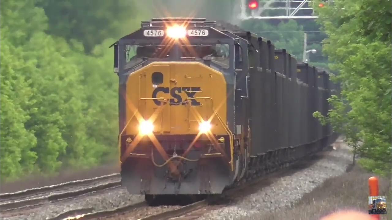 CSX B158 and B157 Coke Express Trains from Sterling, Ohio June 6, 2024 Part 2 - YouTube