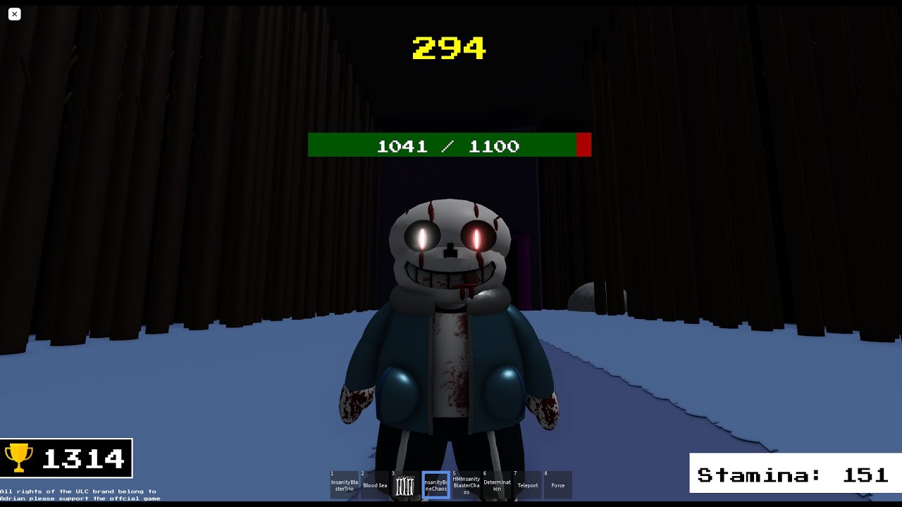 Hardmode Insanity Sans Showcase in Undertale: Last Copy Roblox - YouTube