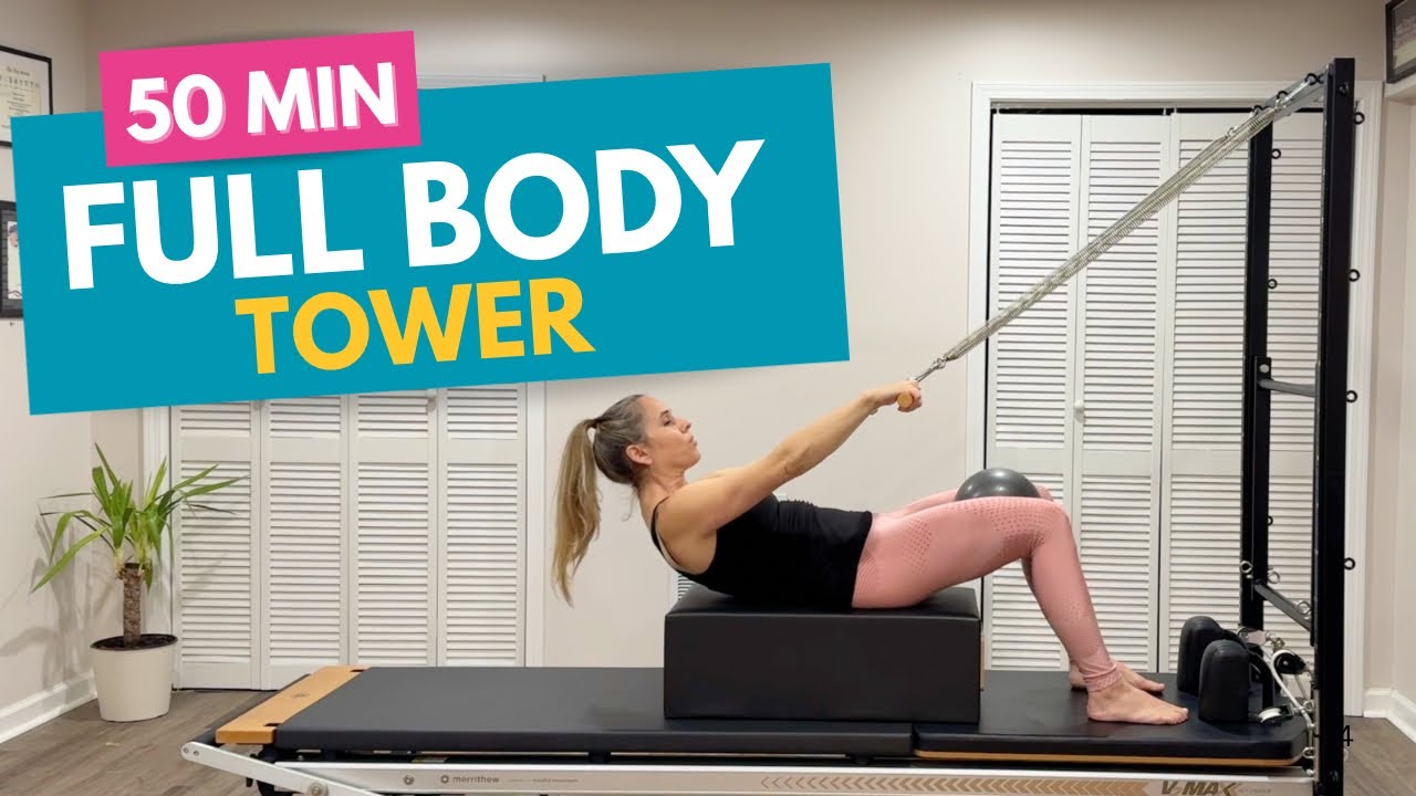 Pilates Tower Full Body Workout | 50-Minutes | Intermediate | #10 - YouTube