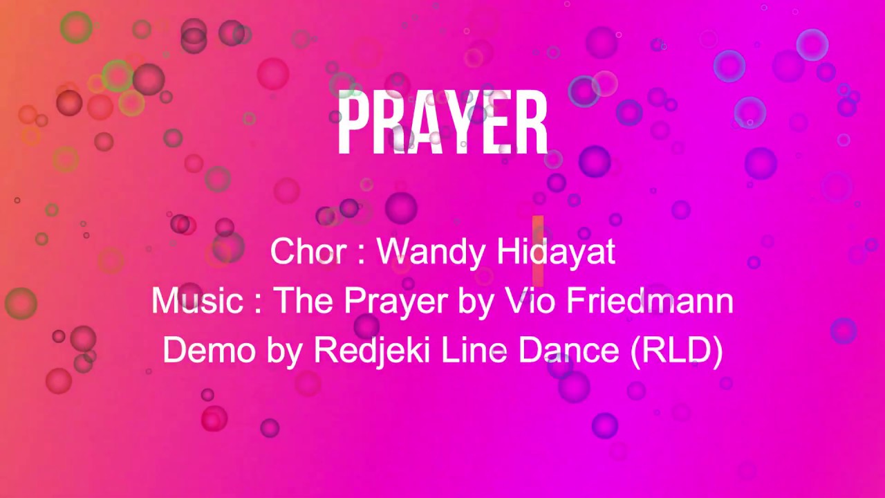 Prayer Line Dance Demo by Redjeki Line Dance (RLD) - YouTube