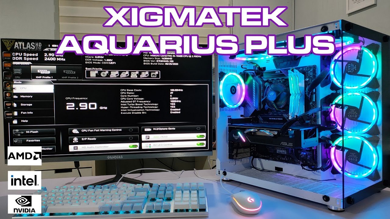XIGMATEK Aquarius Plus Dual Chamber Gaming Case - YouTube