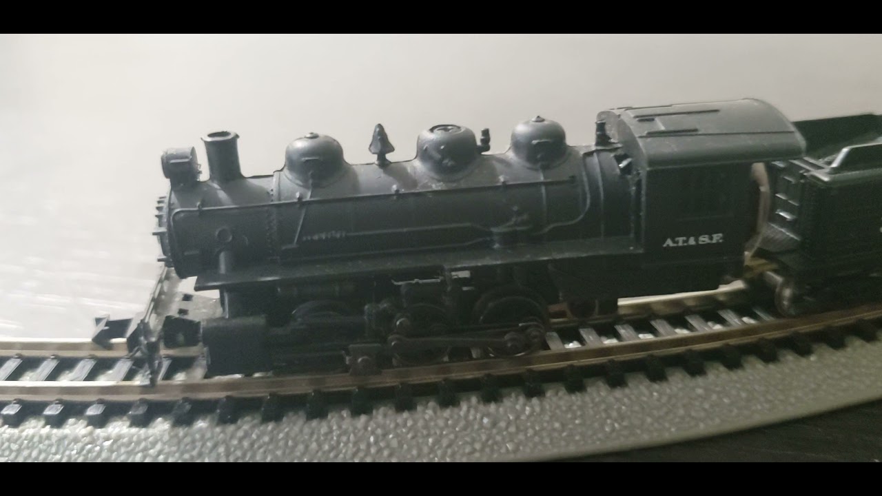 N Scale Bachmann ATSF 0-6-0 Steam Locomotive w/ Slope Tender #3283 ...