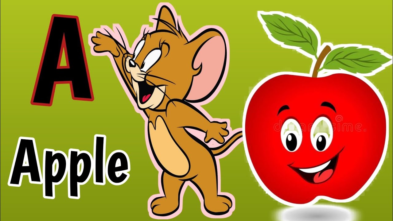 A for apple B for ball|one two three|apple with Picture|a se anar ...