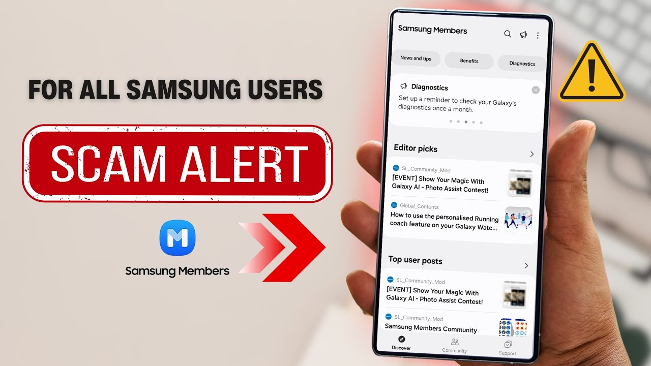 🛑URGENT Scam Warning! Don’t Click This in Samsung Members! - YouTube