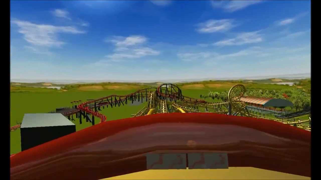 Corkscrew Alton Towers RCT3 - YouTube