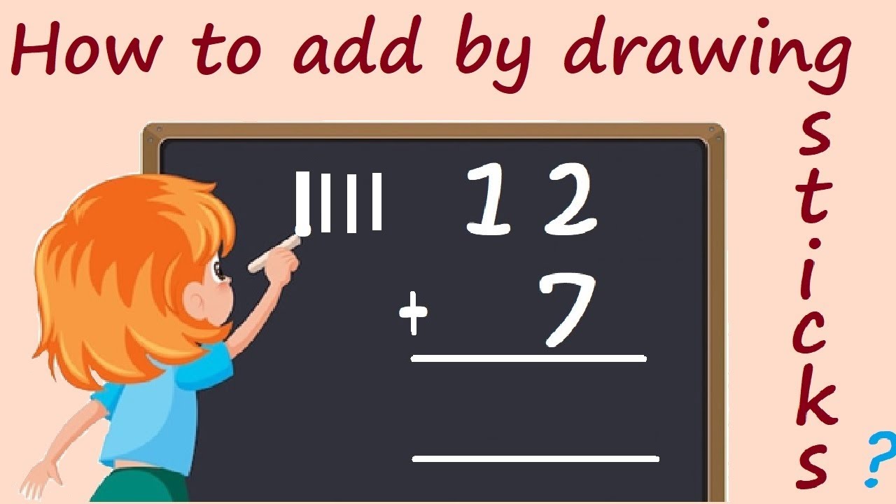 adding sticks - simple addition by drawing sticks | learn how to add ...
