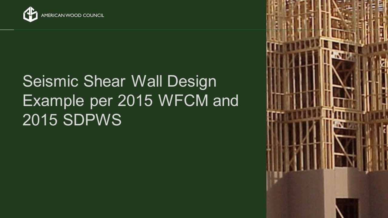 Seismic Example WFCM/SDPWS Comparison 2015 - YouTube