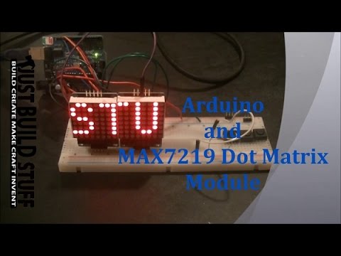 Assemble a MAX7219 Dot Matrix Module for Arduino Scrolling Display