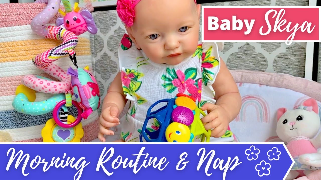 Beautiful Reborn Morning Routine With Baby Skya: Changing & Feeding ...