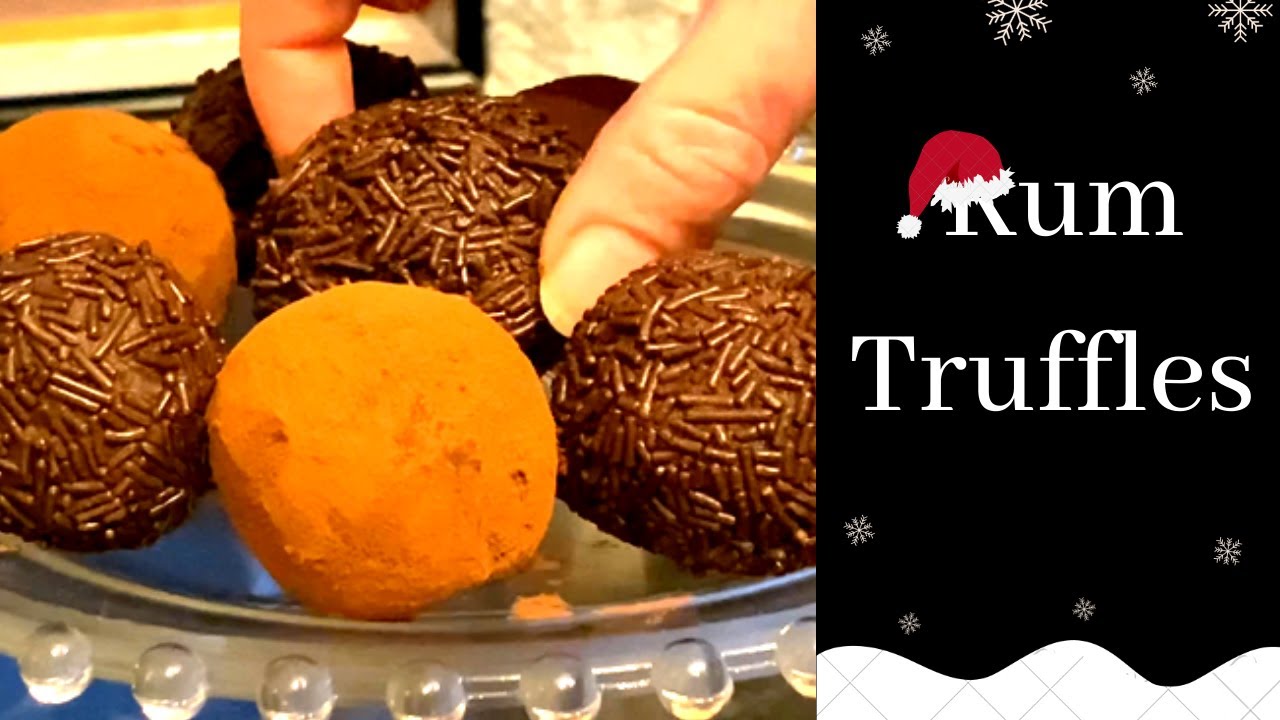 Easy Chocolate Rum Truffles | Festive Rum Balls :) - YouTube