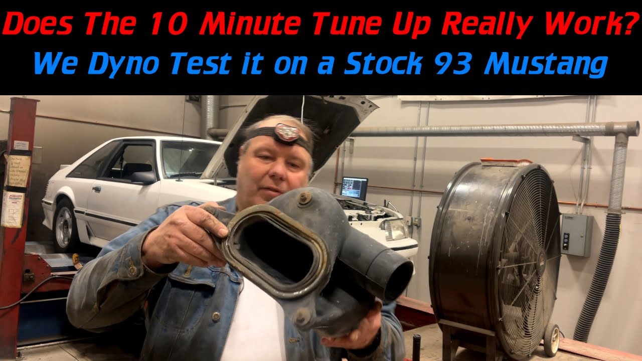 Foxbody Mustang 10 Minute Tune Up Dyno Test - YouTube