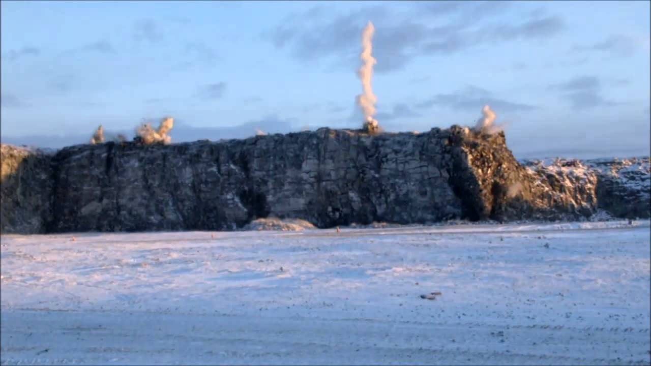 Blast at Bremanger Quarry - YouTube