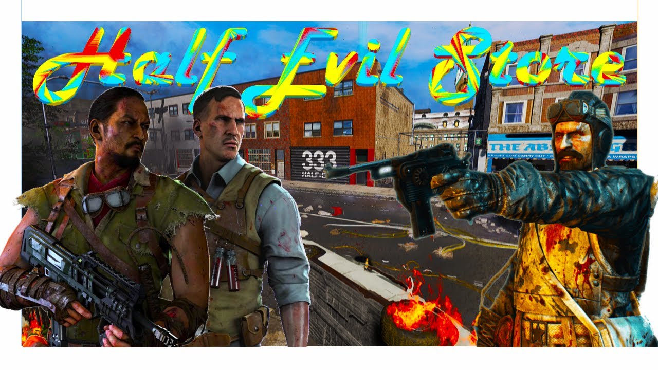 Competitive BO3 Custom Zombie Map | Half EviL Store! - YouTube