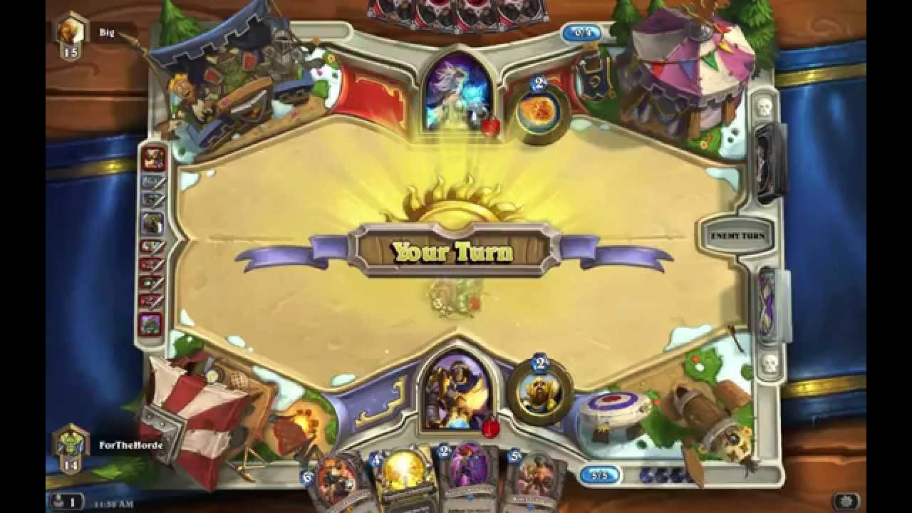 HearthStone: new TGT play-field in Action - YouTube