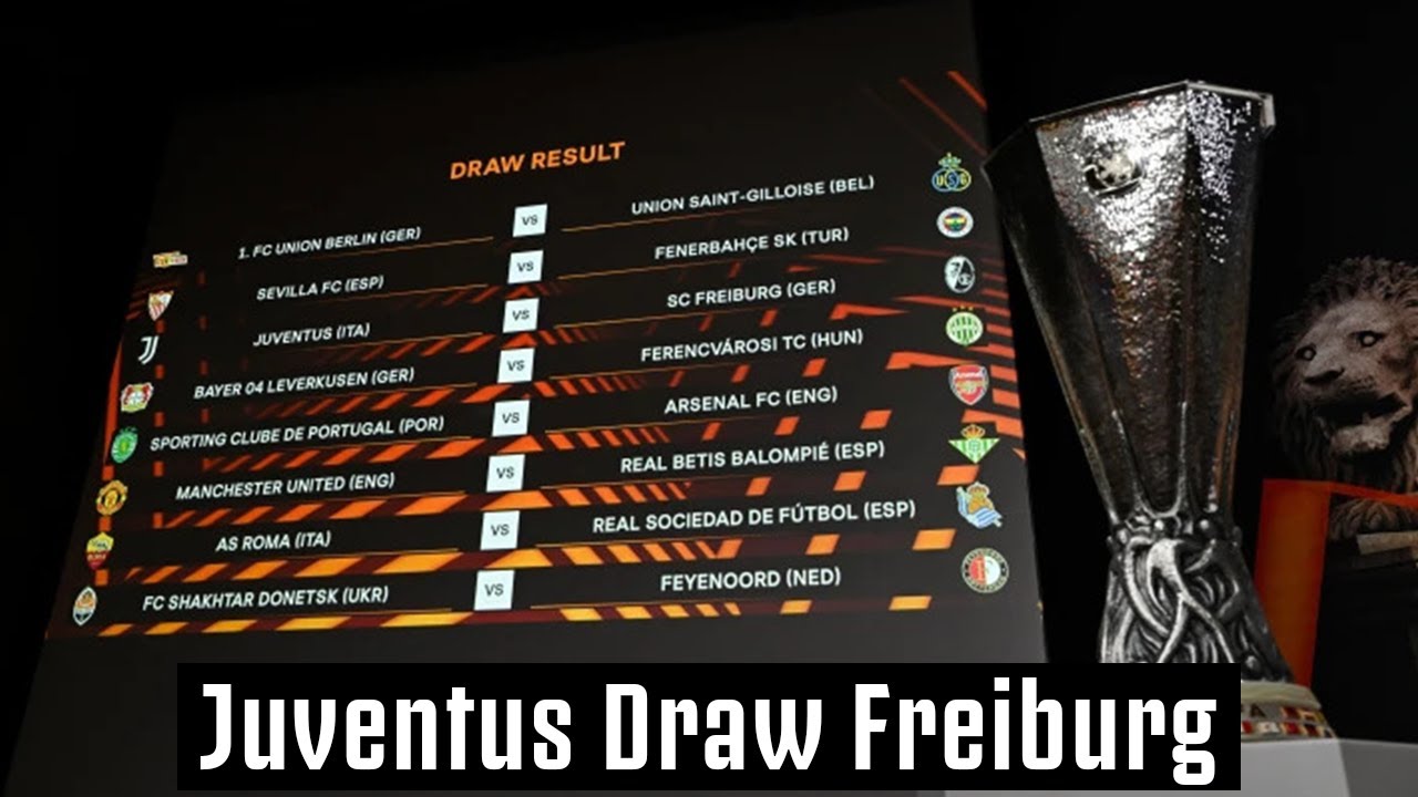 Juventus draw Freiburg in the Europa League RO16 Draw! - YouTube