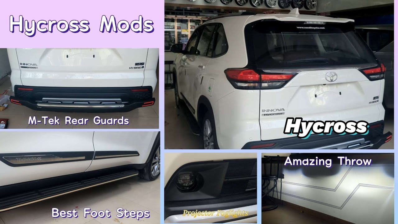 Best Accessories for Toyota Hycross | Projector Foglights, Foot Steps ...