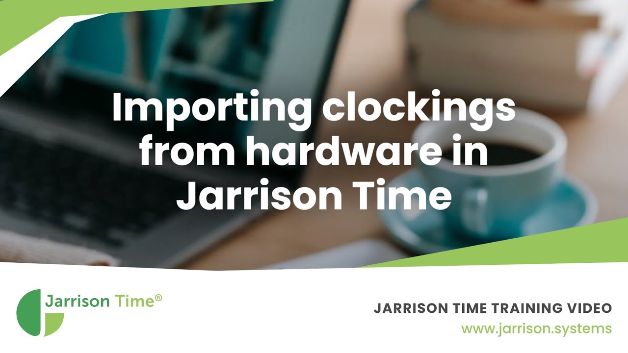 Importing clockings from hardware in Jarrison Time - YouTube