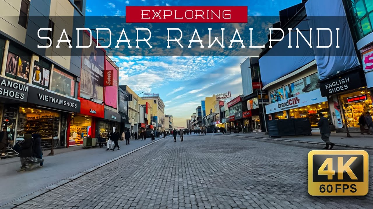 Bank Road Saddar Rawalpindi New Look 😍🚀| saddar rawalpindi new look | #walkthrough - YouTube