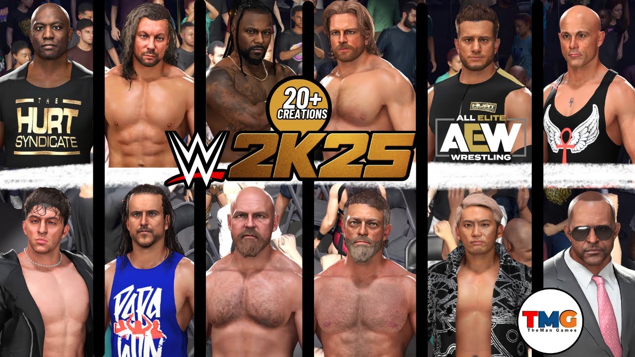 WWE 2K25 : New AEW Pack Creations - YouTube