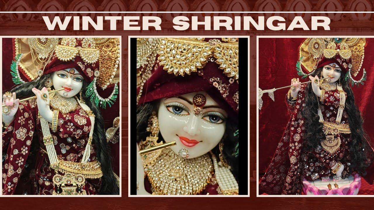 Winter Shringar - Krishna Ji | Finding Peace in Krishna | Shringar ...