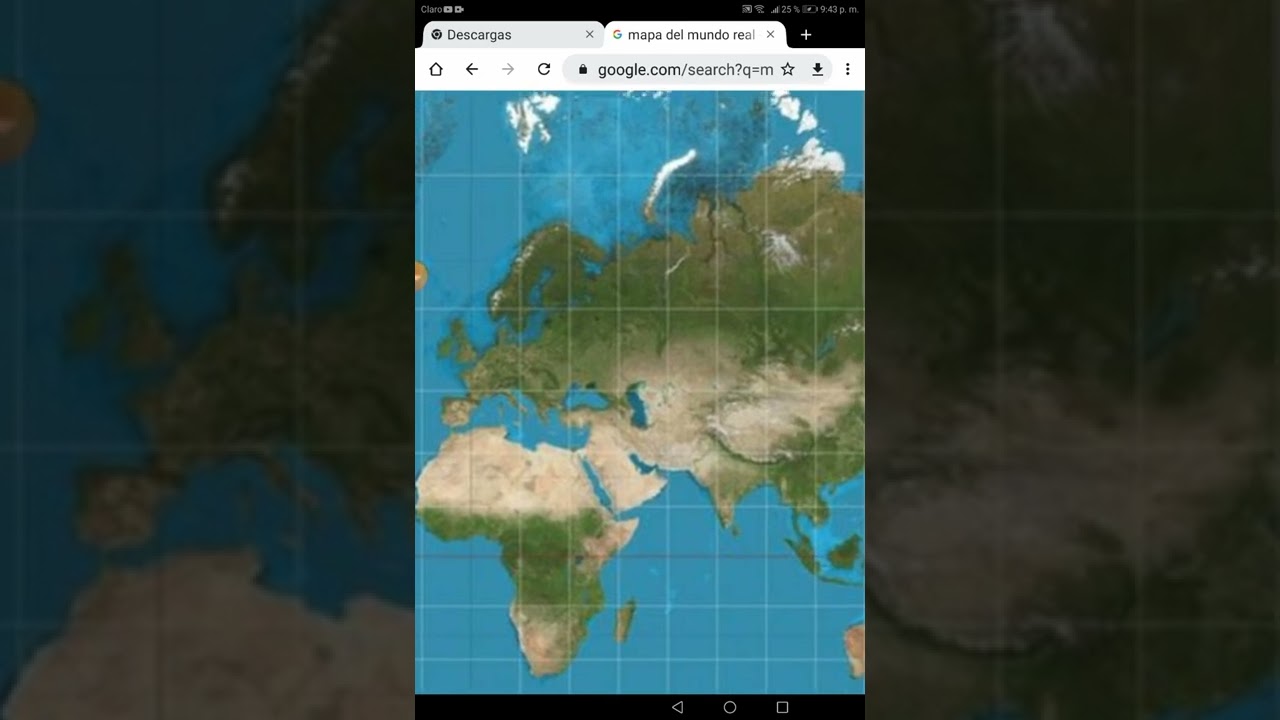 Mapa del mundo realista - YouTube