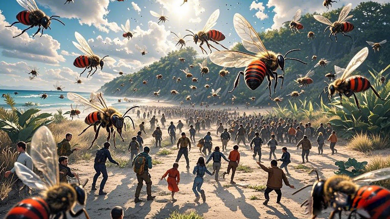 人類闖入未知島嶼，遭到變異毒蜂襲擊！【殺人蜂入侵 Killer Bee Invasion】丨驚悚 冒險 災難 #奇妙影视馆 - YouTube