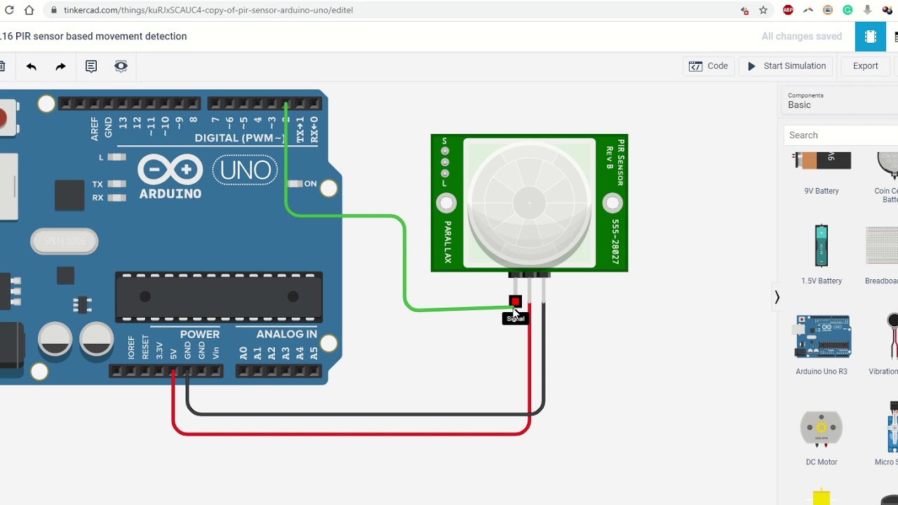 Integrating PIR sensor and designing a home security system (with code ...