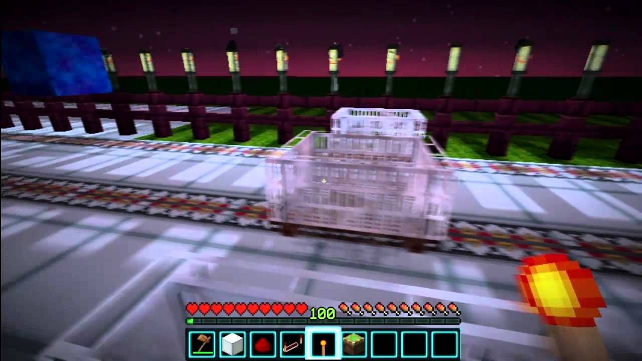 Minecraft Minecart Track - YouTube