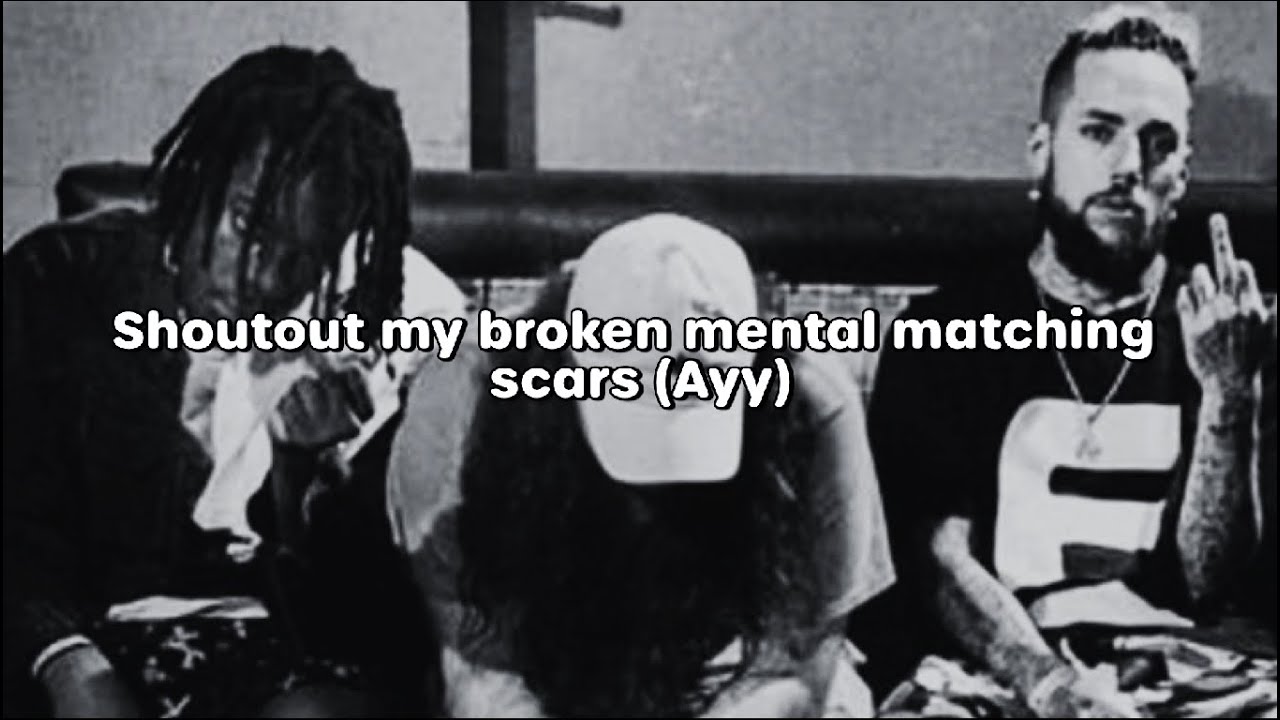 GERM FT. $UICIDEBOY$ - AWKWARD CAR DRIVE (SLOWED LYRIC VIDEO) - YouTube