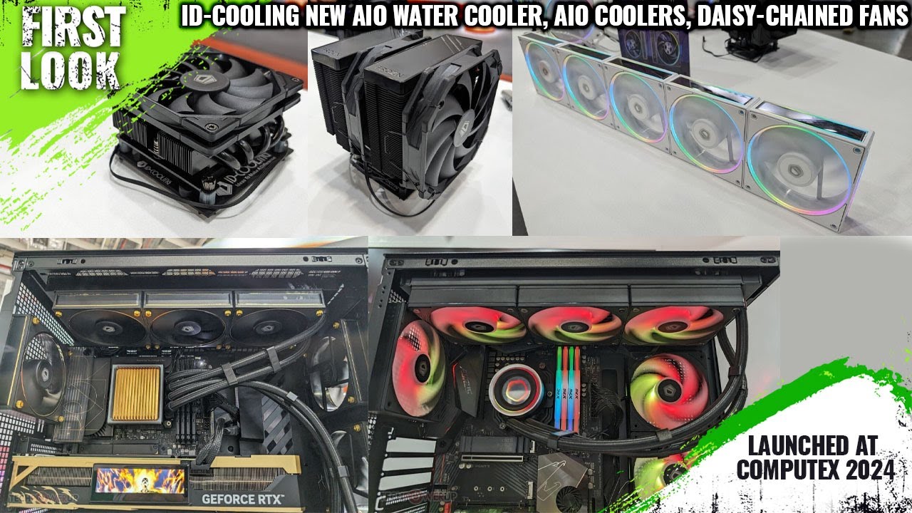 ID-Cooling New AIO Water Coolers, AIO Coolers, and Daisy-Chained Fans ...