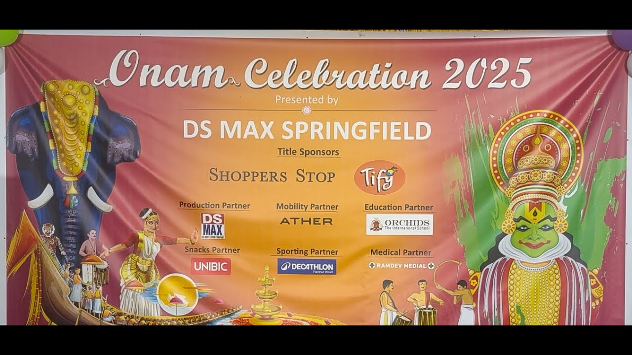 Onam Celebrations @ DS MAX Springfield - 2025 - YouTube