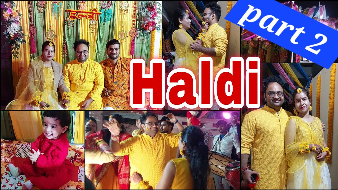 Bhai ki haldi ceremony PART 2 💛ll Shubham ki shadi 💕 - YouTube