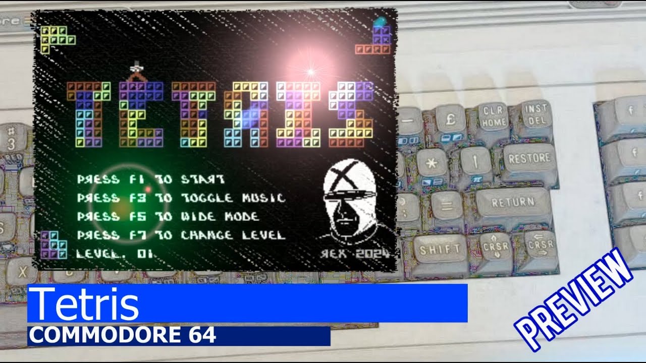Commodore 64 -=Tetris=- preview - YouTube