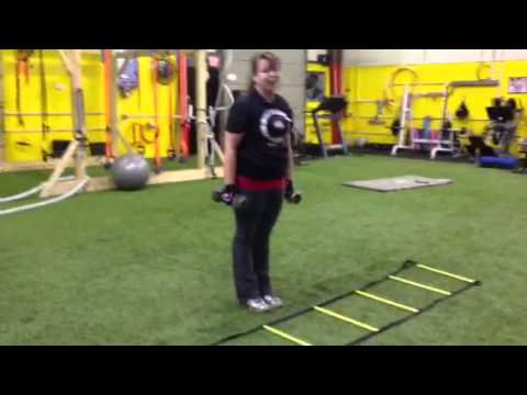 Agility ladder burpees - YouTube