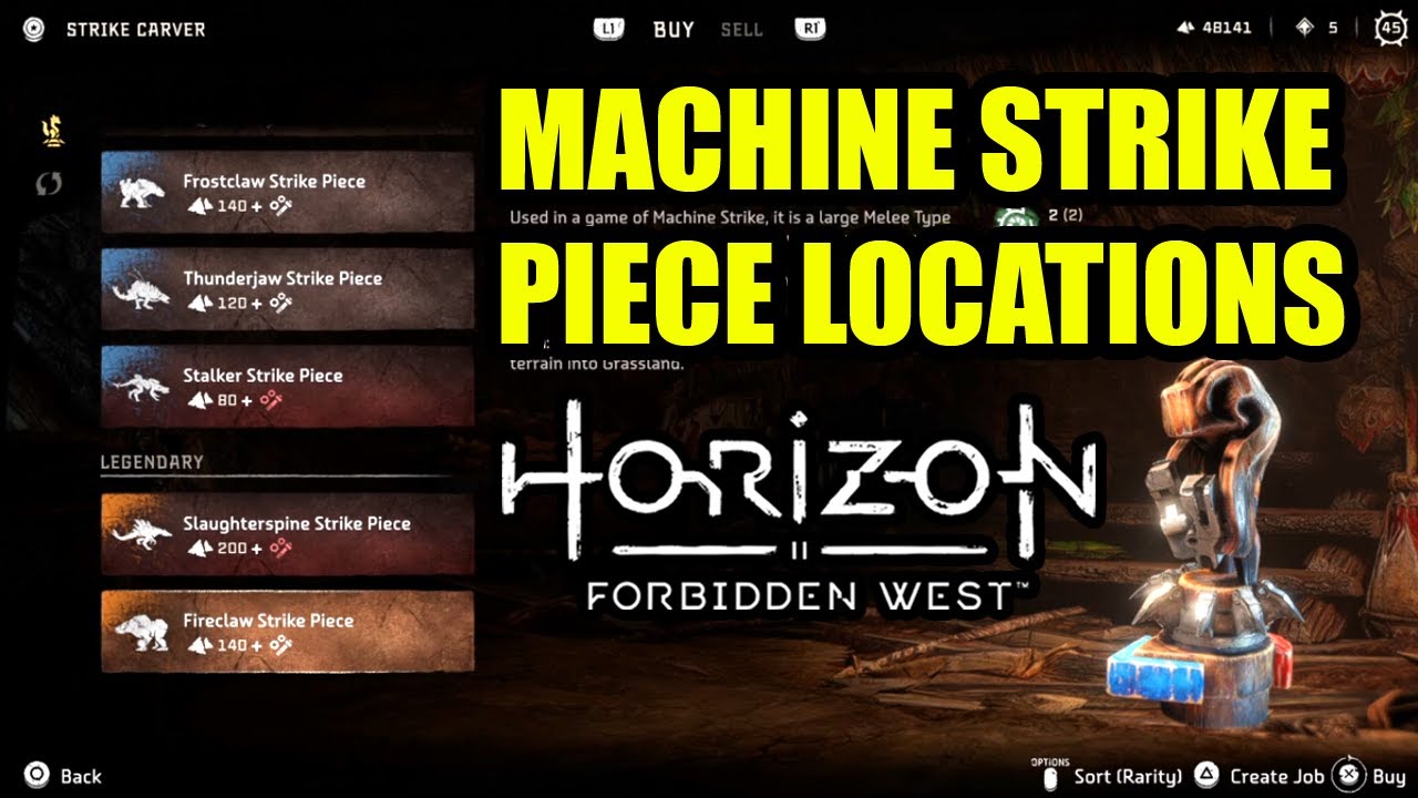 Machine Strike Pieces Locations | Horizon Forbidden West - YouTube