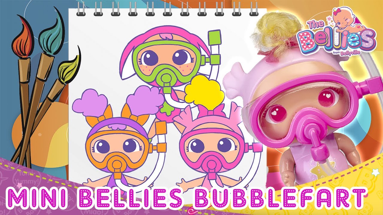 Cómo DIBUJAR a los MINI BELLIES BUBBLEFART paso a paso 🖌️ 🌊 TUTORIAL de ...
