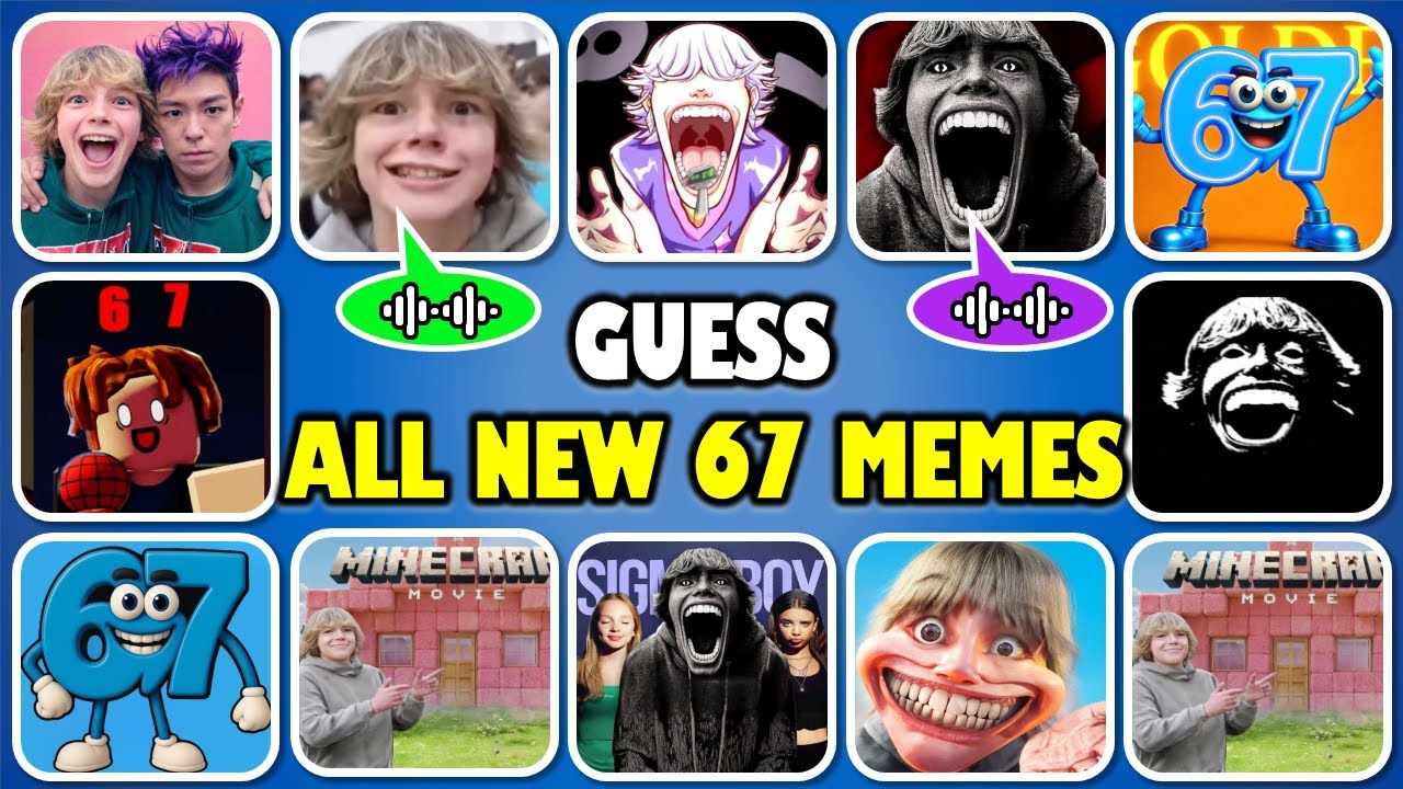 Can You Guess ALL New 67 Memes | Original x Edit| 67, 2721, 41, 89, 67 ...