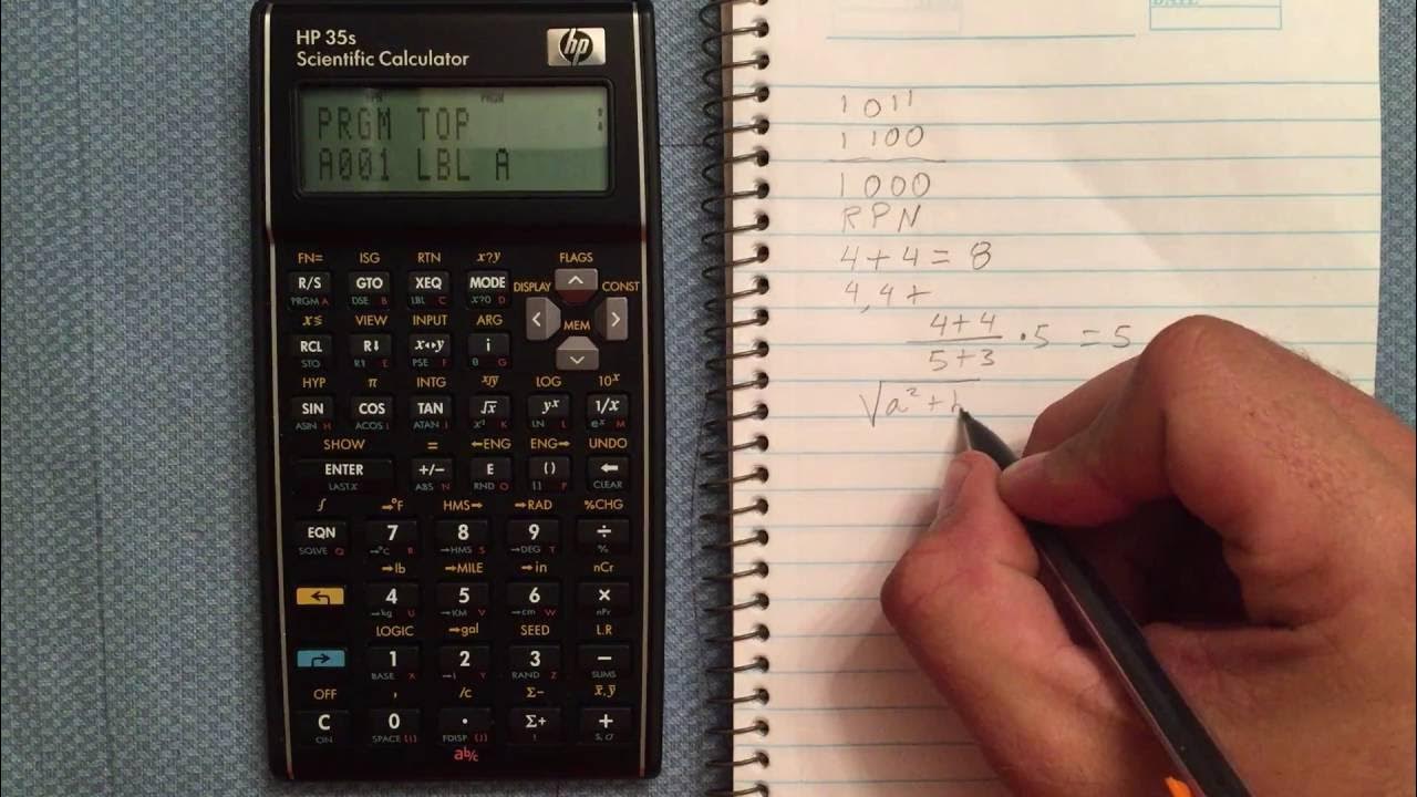 HP 35s Basic Programming - YouTube
