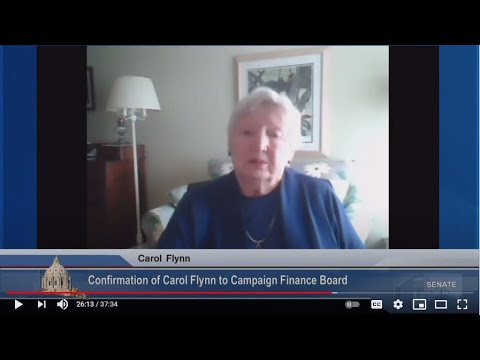 Confirmation Hearing of Carol Flynn to Campaign Finance Board - YouTube