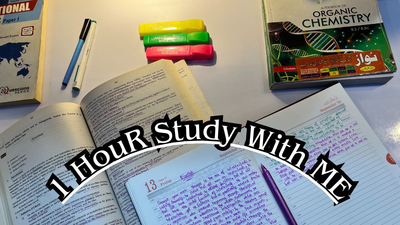1 Hour Study With Me | No Break, No Music | Real-Time Focus for Deep ...