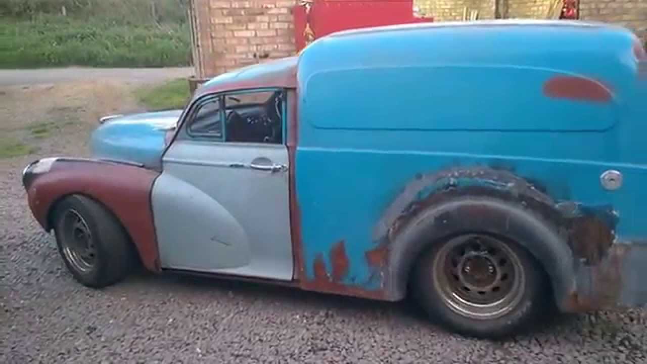 Morris minor van 350ci V8 2015 - YouTube