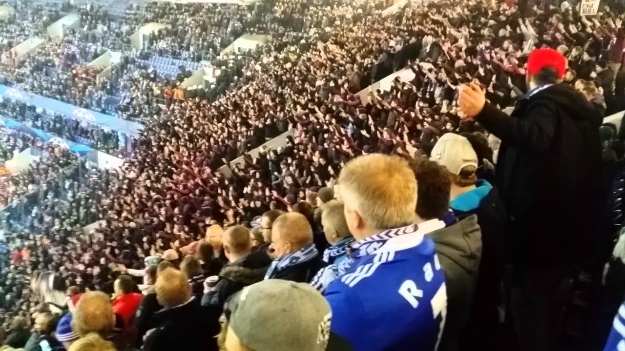 Basel ultras auf Schalke - YouTube