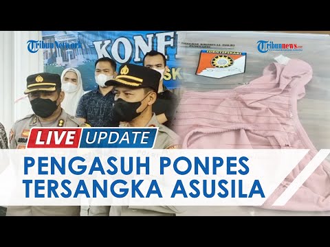 Penampakan Pimpinan Ponpes Tersangka Cabul Terhadap Santriwati di Jambi, Pakai Sarung saat Konpress