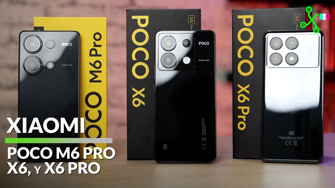 Los MEJORES celulares POCO para la gama media | POCO M6 Pro, X6 y X6 ...
