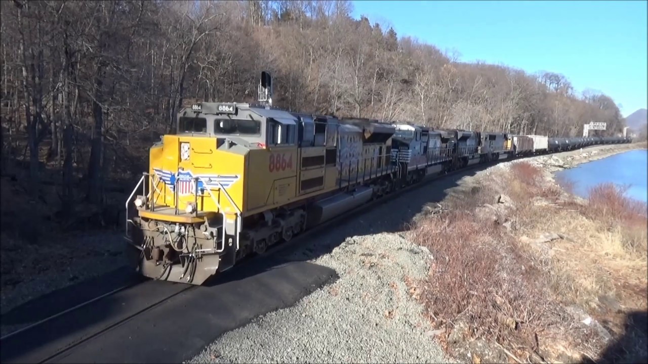 Railfanning NS and CSX (2/2-2/4 2017) with UP and BNSF's leading, SD50 ...