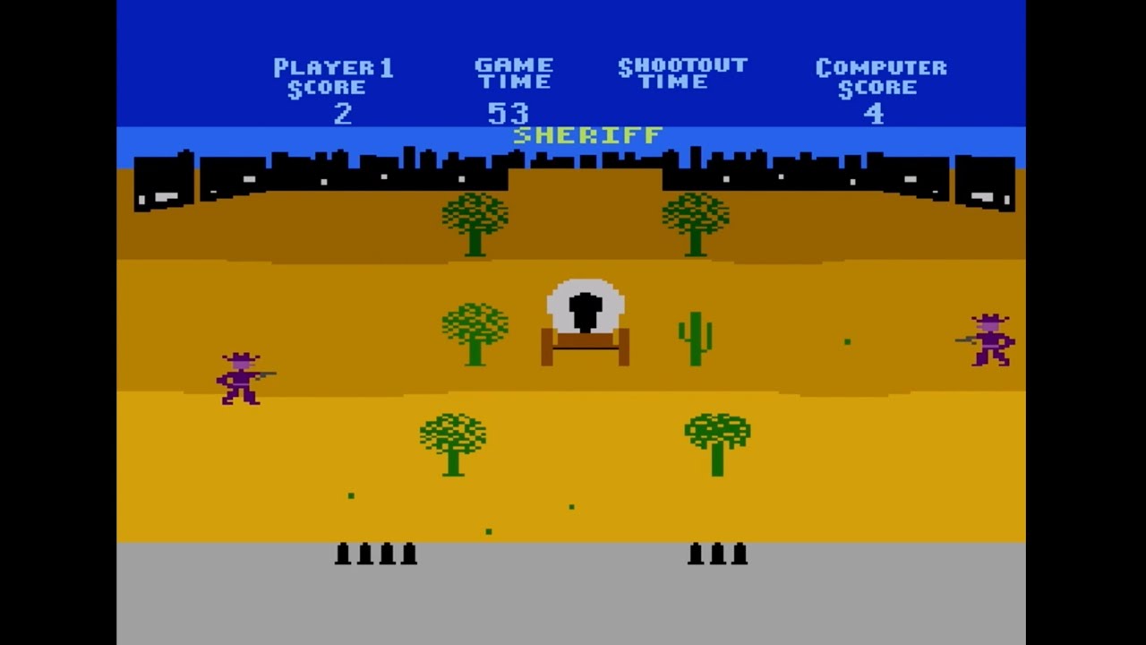 Atari 8-bit:- Gun Fight , Seawolf II - YouTube