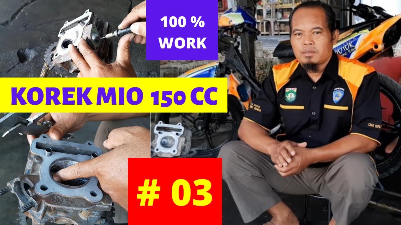 PART 3, KOREK MIO 150 cc, MENENTUKAN INLET PORT, DAN HUBUNGAN DENGAN ...