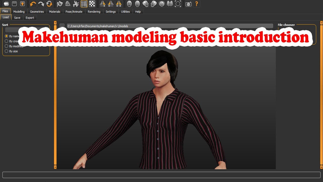 Make human software basic introduction | How to create model in make ...